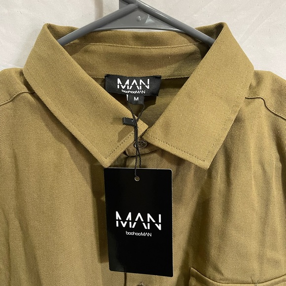 Boohoo Mens | Shirts | New Boohoo Man Long Sleeve Denim Shirt Medium ...